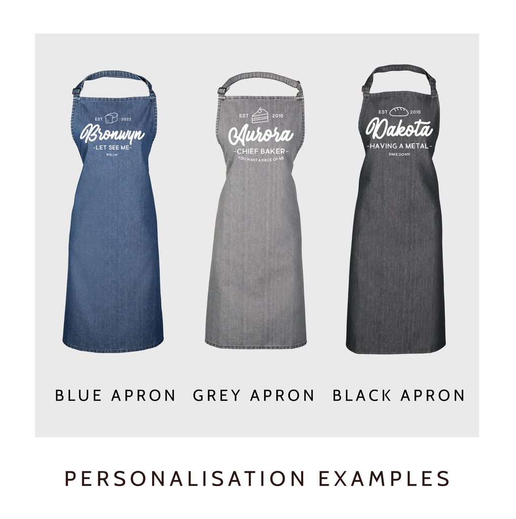 Personalised Bakers Kitchen Apron | Clouds and Currents