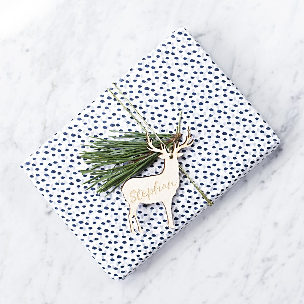 Woodland Stag Gift Tag | Clouds and Currents